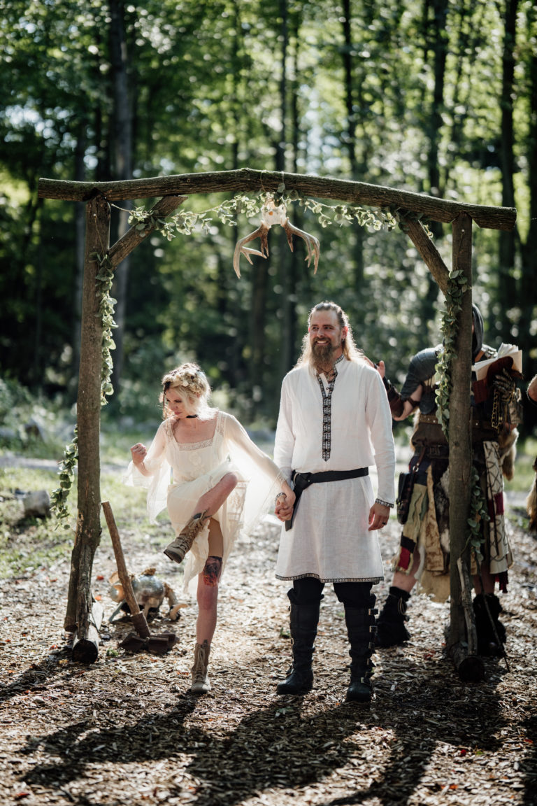 Viking Wedding at The Swan Barn Door Venue - Aspen Avenue